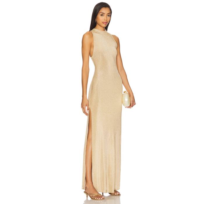 ブランド名Ser.o.ya性別Women(レディース)商品名Henne Metallic Knit Maxi Dressカラー・Gold
