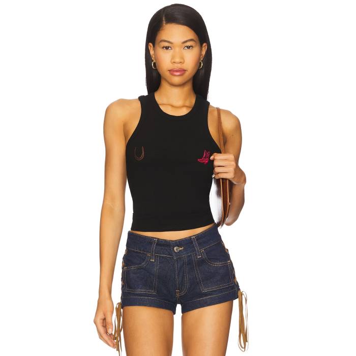 ブランド名Understated Leather性別Women(レディース)商品名X Revolve Lucky Charm Tank Topカラー・Black