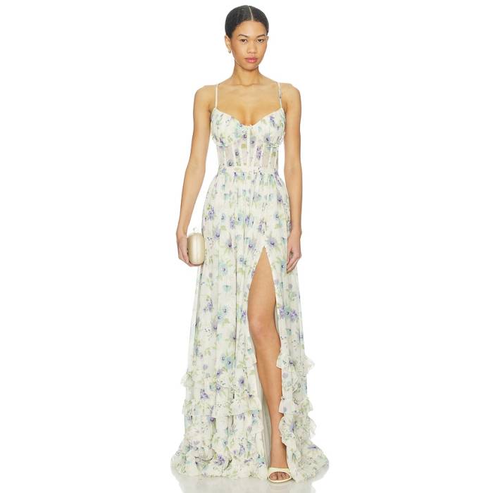 ブランド名V. Chapman性別Women(レディース)商品名Carmen Dressカラー・Blue Watercolor Floral