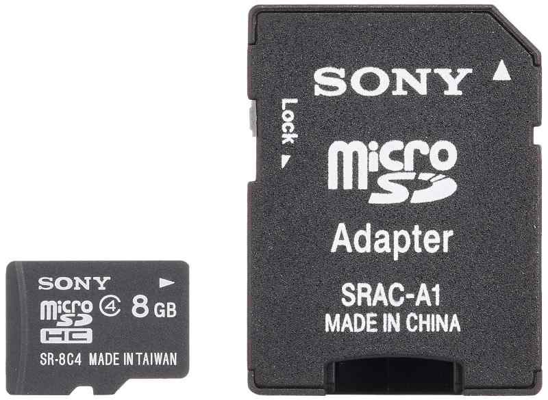 SONY microSメモリーカード Class4 8GB SR-8A4 T2規格:microSスピードクラス:Class4USスピードクラス:非対応
