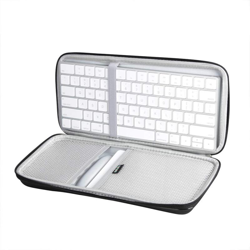 プロ用保護収納バッグ対応 Apple Magic Keyboard （MLA22LL/A）+タッチパッド2 MJ2R2LL/A+Bluetoothマウス- ハードトラベル収納キャリングケースのために適したApple Magic Keyboa...