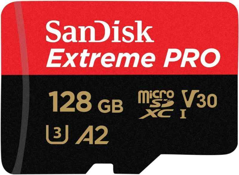 microSDXC 128GB SDSQXCD-128G-GN6MA Extreme PRO R:200MB/s W: 90MB/s US-I U3 V30 4K Ultra D A2 Compatible with SD Adapter ...