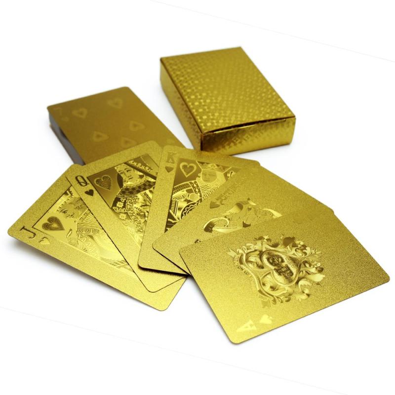 PLAYING CARDS トランプ 金のトランプ 黒のトランプ 水洗い可