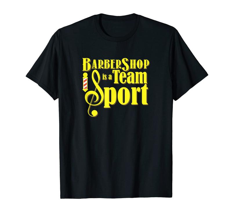 Barbershop is a Team Sport Barbershop Quartet ギフト TシャツBarbershop Quartet歌手デザイン。 私は聞いているように見えるかもしれませんが、頭の中で、私はバーバーショップを歌っ...