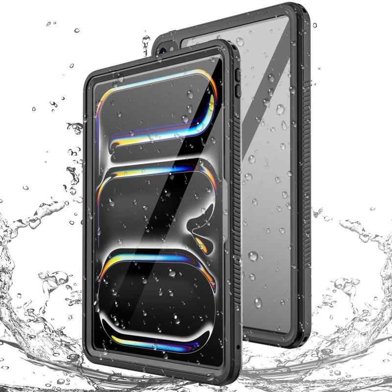 対応 iPad Pro 11インチ 防水ケース M4 2024 第5世代 iPad Pro 11 ケース iPad Pro 11インチ 防水カバー アイパッド プロ 11対応 ストラップ付き IP68規格 防雪 防塵 耐衝撃 全面保護 薄型...