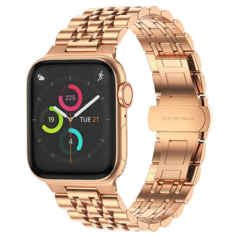 Band コンパチブル Apple Watch バンド 49mm 46mm 45mm 44mm 42mm 41mm 40mm 38mm、女性男性ビジネスアップルウォッチバンド、ステンレススチールメタル交換バンド Apple Watch Ul...