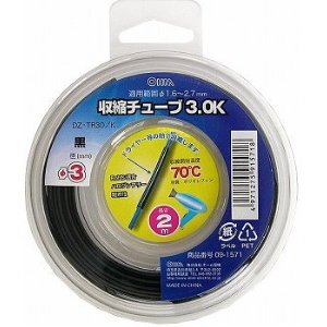 &nbsp;メーカー&nbsp;OHM オーム電機&nbsp;商品カテゴリ&nbsp;配線・接続部品(産業・研究開発用品)＞熱収縮チューブ&nbsp;発送目安&nbsp;2日〜3日以内に発送予定（土日祝除）&nbsp;お支払方法&nbsp;...