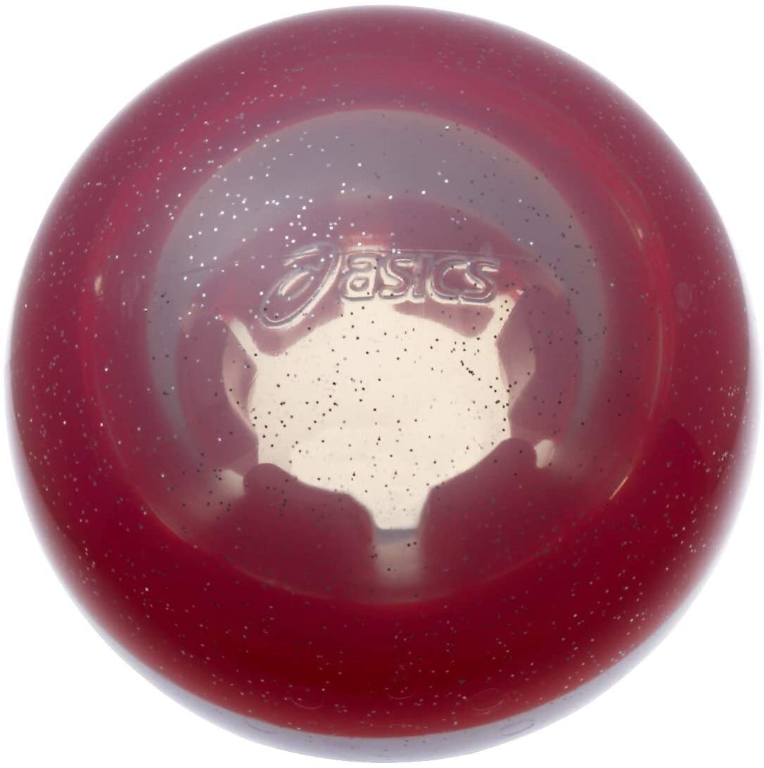 アシックスのグラウンドゴルフボール ●好評のストレートボールのクリアバージョン。 ※グラウンド・ゴルフボールは他の競技に使用しないでください。 ■カラーレッド ■サイズ直径:60mm、重量:約94g ■素材熱可塑性樹脂 ■生産国日本