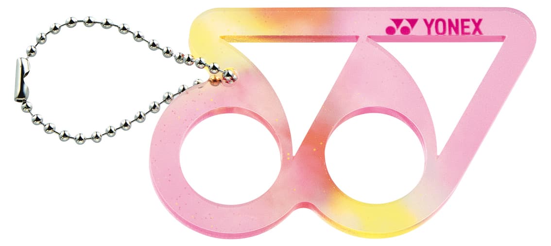 ●カラーで選べるYYデザインのキーホルダー ■メーカー名 ヨネックス■ブランド YONEX■品番 AC506■カラー 026/ピンク ■サイズ展開 one size ■素材 本体=アクリル　チェーン=スチール ■原産国 中国 ※ご注文前に必...