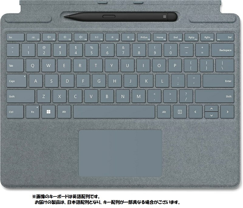 ■仕　様 ○互換性：Surface Pro 9 / Surface Pro 8 / Surface Pro X ○サイズ (幅x高さx奥行)：約 289.1x4.89x226.1 mm ○重量：約 294g (スリム ペン含む) ○キー配列...