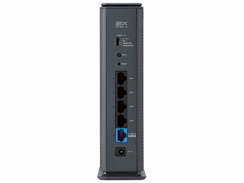 ■仕　様 ○無線LAN規格：IEEE802.11a/b/g/n/ac/ax ○無線LAN速度：5GHz 4804 Mbps / 2.4GHz 1147 Mbps ○有線LAN(HUB)速度：10/100/1000Mbps ○有線LAN(HU...