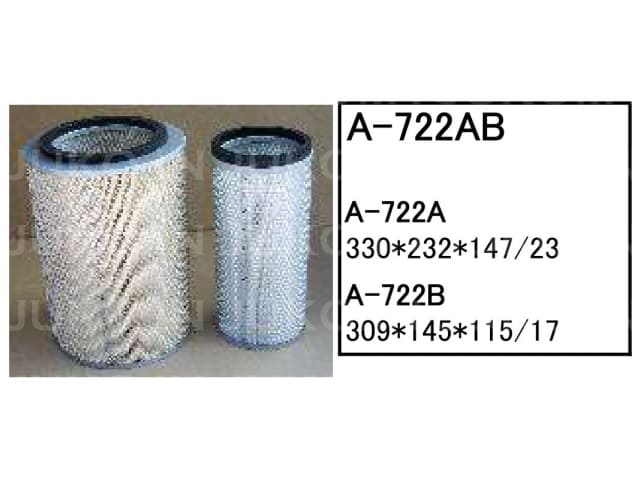 エレメント品番 A-722AB 適合メーカー/機械 古河/パワーショベル 適合機種号機(シリアル)エンジン型式 FX220FX220LC-H06CT FX270-1FX270LC-1-H06CT1 注意事項 ■ エレメントは号機・エンジン型...