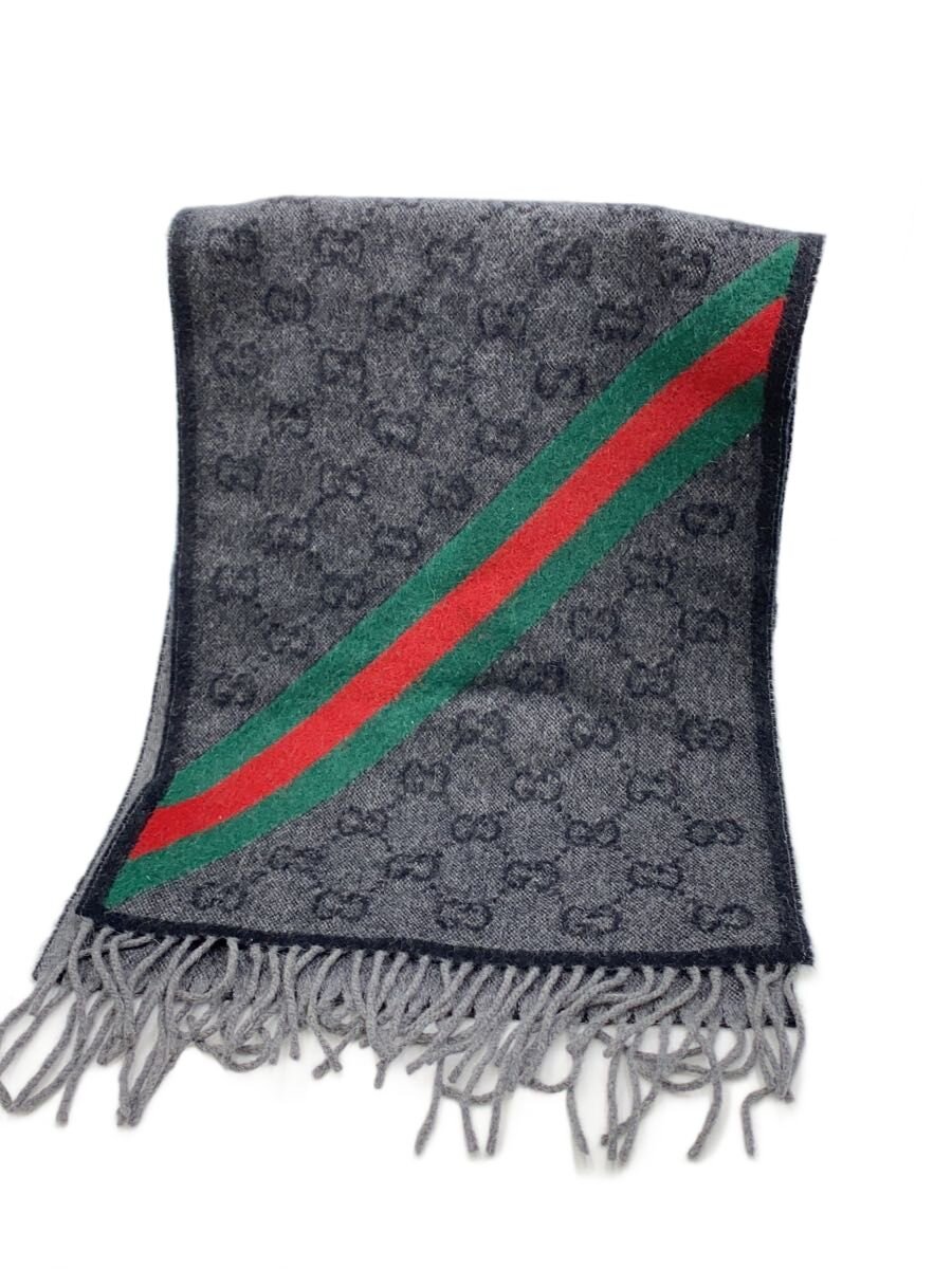 【ブランド】GUCCI 【ブランドカナ】グッチ 【型番】 【程度】B 【サイズ】 【メインカラー】ブラック 【素材・生地】ウール 【キーワード】　　 2025/12/10 セカンドストリート三河一宮店【0836】【中古】GUCCI◆マフラー...