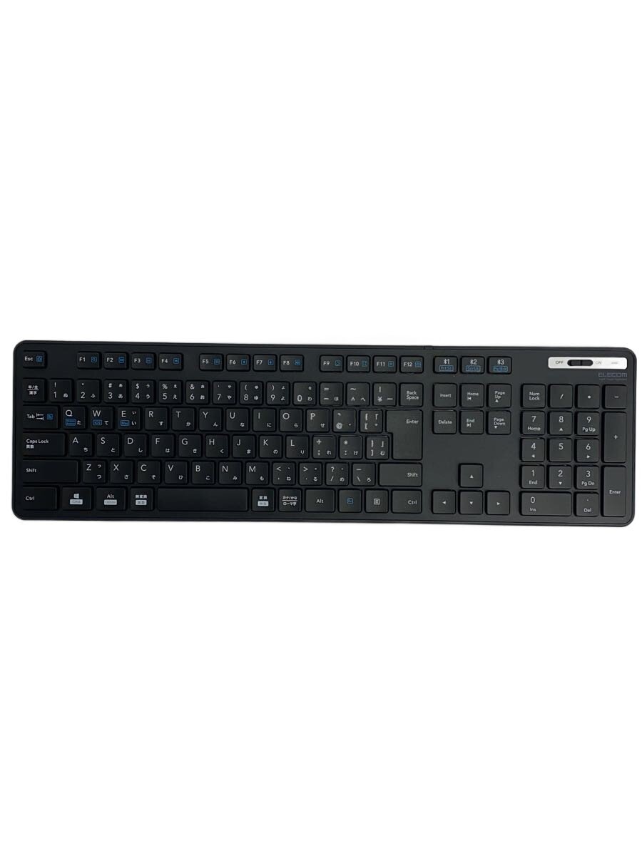 【ブランド】ELECOM 【ブランドカナ】エレコム 【型番】 【程度】A 【カラー】 【キーワード】　　 2025/08/30 セカンドストリートリップス旭岡店 【4317】【中古】ELECOM◆キーボード/TK-FBM120KBK/Blu...
