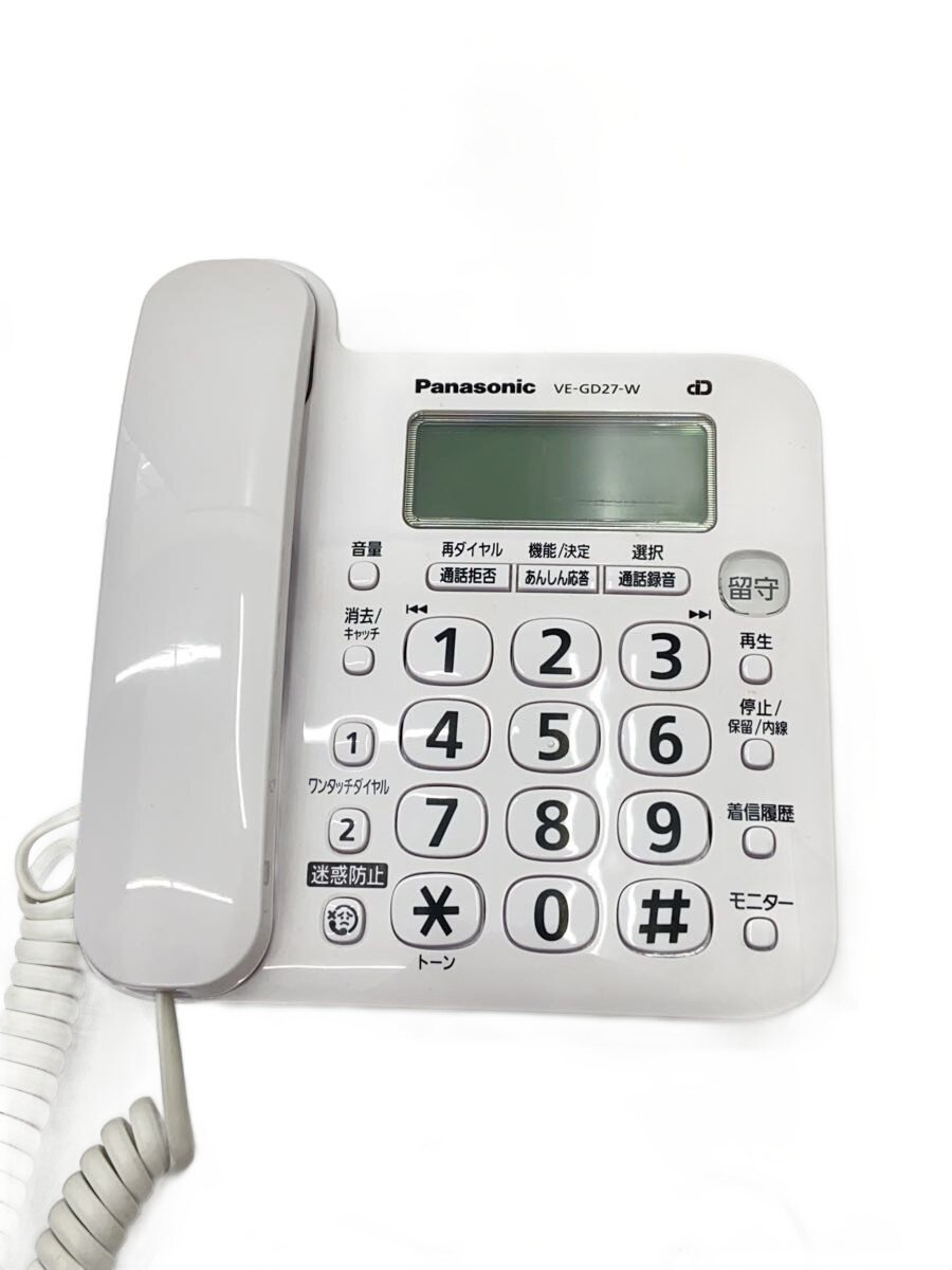 【ブランド】Panasonic 【ブランドカナ】パナソニック 【型番】 【程度】B 【カラー】 【キーワード】　　　/ 2026/04/22 セカンドストリート取手店 【4926】【中古】Panasonic◆電話機 VE-GD27DL-W/...