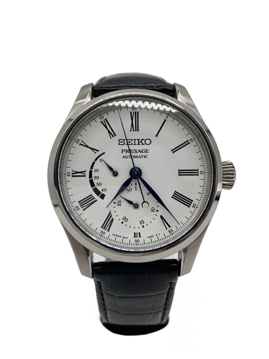 【ブランド】SEIKO 【ブランドカナ】セイコー 【型番】 【程度】A 【サイズ】 【メインカラー】ホワイト 【素材・生地】レザー 【キーワード】　　 2025/11/09 セカンドストリート廿日市店【4595】【中古】SEIKO◆自動巻腕...