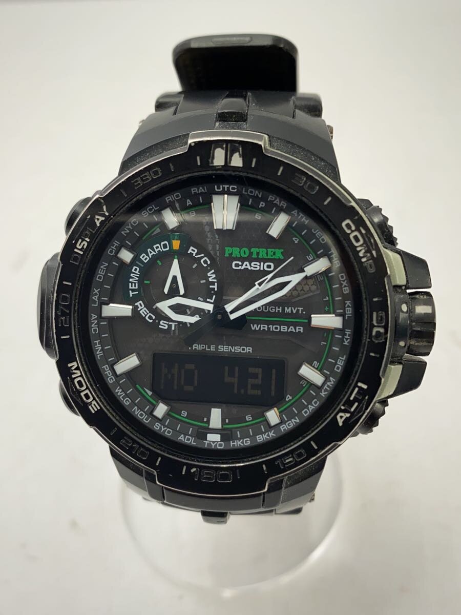 【ブランド】CASIO 【ブランドカナ】カシオ 【型番】 【程度】B 【サイズ】 【メインカラー】ブラック 【素材・生地】ラバー 【キーワード】　　 2025/04/26 セカンドストリート高針原店【2938】【中古】CASIO◆ソーラー腕...