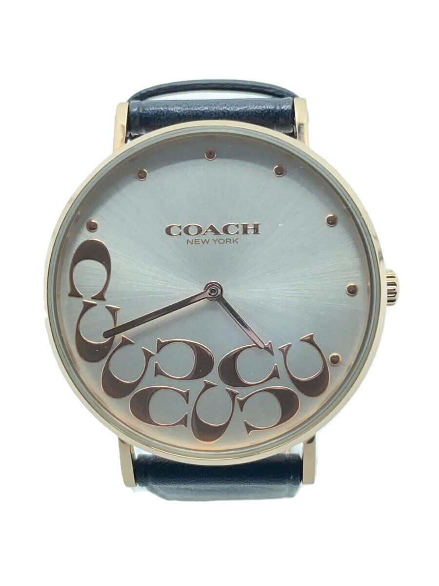 【ブランド】COACH 【ブランドカナ】コーチ 【型番】 【程度】B 【サイズ】 【メインカラー】シルバー 【素材・生地】レザー 【キーワード】　　　/ 2025/10/11 セカンドストリート亀田店【3352】【中古】COACH◆腕時計/...