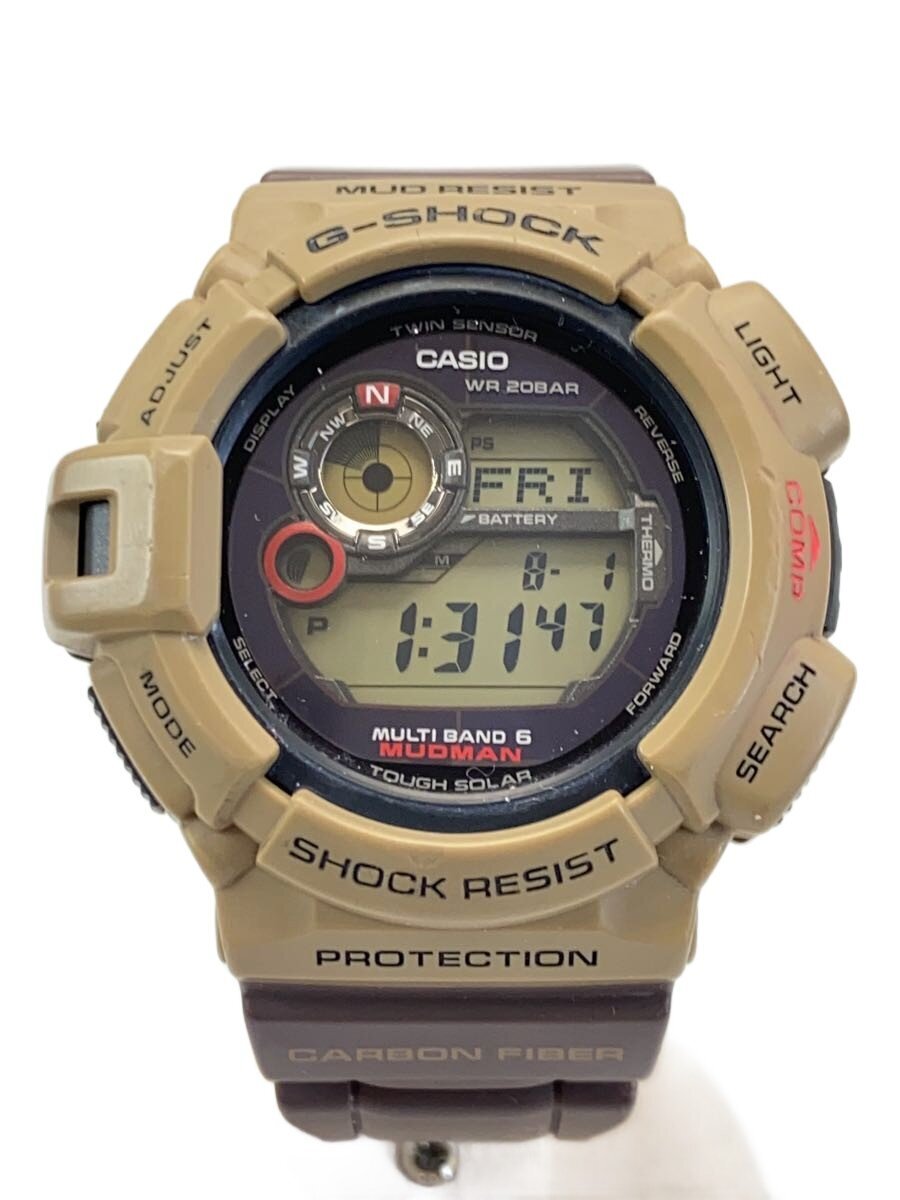 【ブランド】CASIO 【ブランドカナ】カシオ 【型番】 【程度】B 【サイズ】 【メインカラー】ブラウン 【素材・生地】 【キーワード】　　 2025/08/09 セカンドストリート郡山店【0691】【中古】CASIO◆ソーラー腕時計・G...
