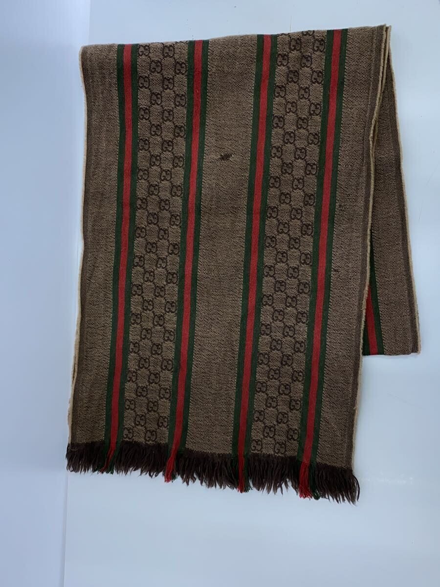 【ブランド】GUCCI 【ブランドカナ】グッチ 【型番】 【程度】C 【サイズ】 【メインカラー】ブラウン 【素材・生地】ウール 【キーワード】　　 2025/04/23 セカンドストリート八代海士江店【4124】【中古】GUCCI◆マフラ...