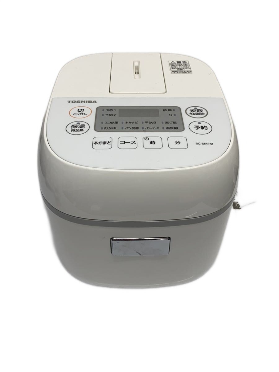 【ブランド】TOSHIBA 【ブランドカナ】トウシバ 【型番】 【程度】B 【カラー】 【キーワード】　　　/ 2026/06/20 セカンドストリート吹田岸部店 【3611】【中古】TOSHIBA◆炊飯器 RC-5MFM(W) [ホワイト...