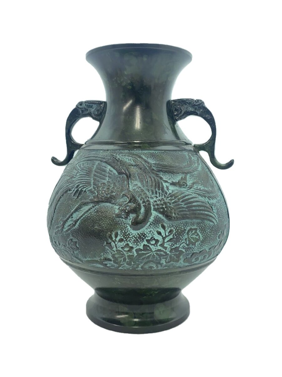 【ブランド】/ 【ブランドカナ】／ 【型番】 【程度】B 【サイズ】 【メインカラー】グリーン 【素材・生地】 【キーワード】　　 2025/06/06 セカンドストリート新津店【2014】【中古】壷・花瓶/グリーン/青銅 ブランド / 型...