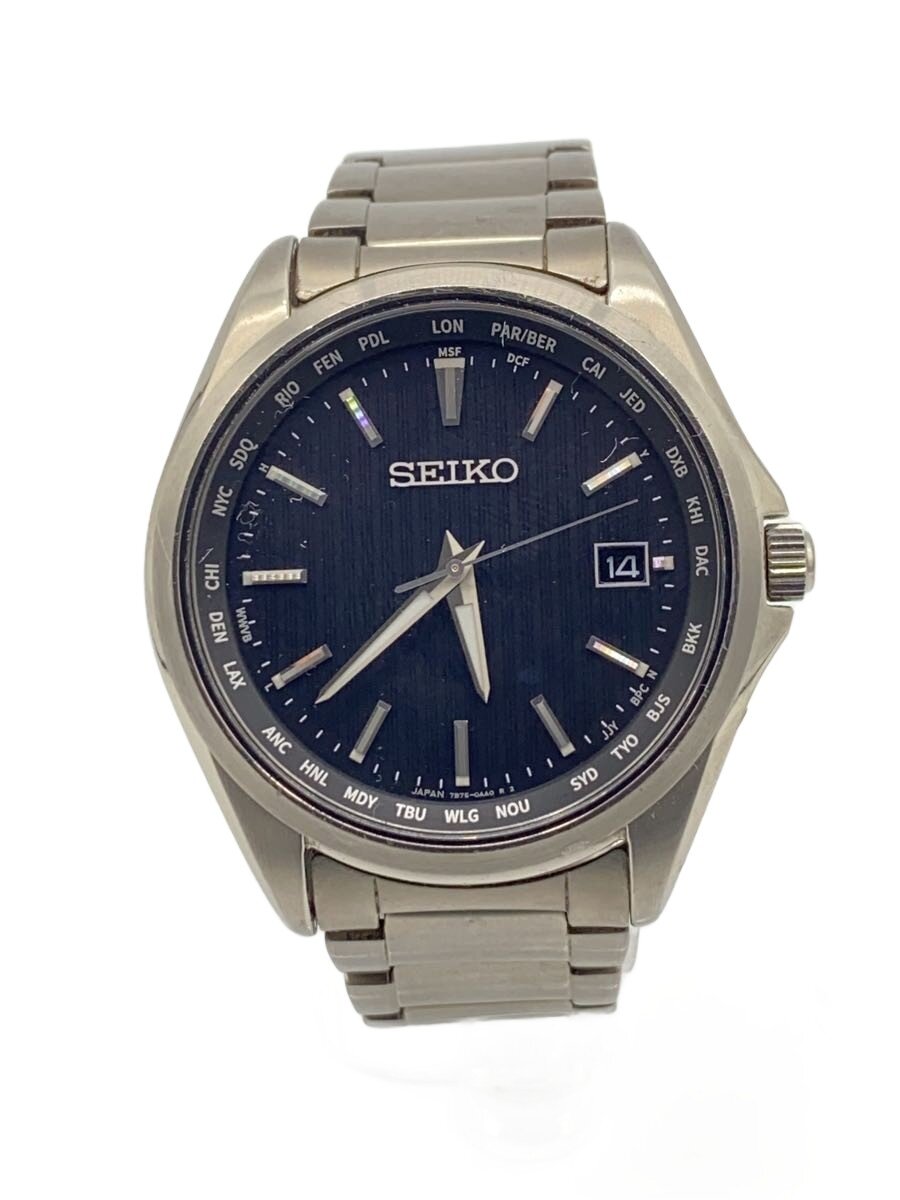 【ブランド】SEIKO 【ブランドカナ】セイコー 【型番】 【程度】B 【サイズ】 【メインカラー】ネイビー 【素材・生地】ステンレス 【キーワード】　　 2025/11/19 セカンドストリート坂之上店【1965】【中古】SEIKO◆ソー...