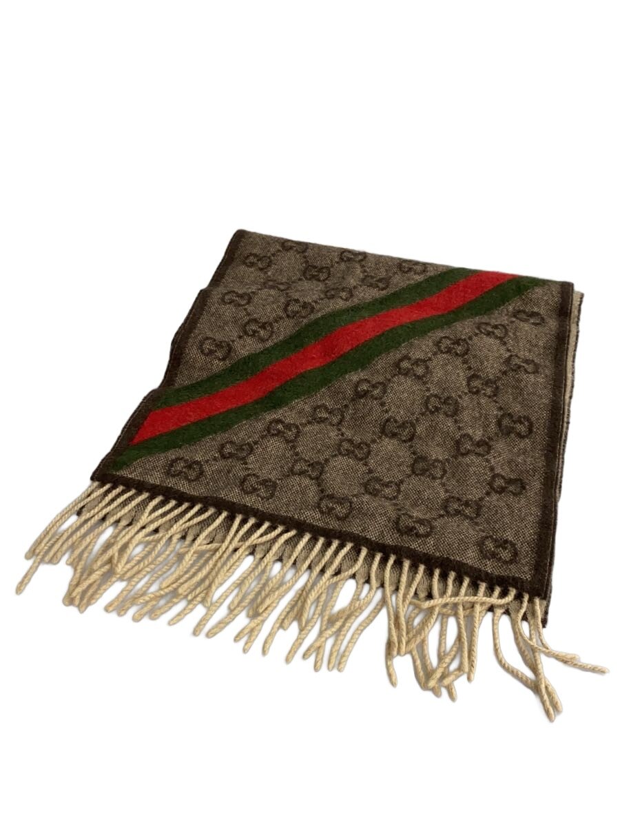 【ブランド】GUCCI 【ブランドカナ】グッチ 【型番】 【程度】B 【サイズ】 【メインカラー】ブラウン 【素材・生地】ウール 【キーワード】　　 2025/11/04 セカンドストリート行橋店【3431】【中古】GUCCI◆マフラー/ウ...