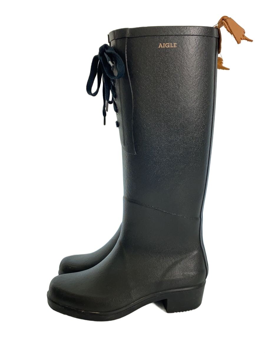【ブランド】AIGLE 【ブランドカナ】エーグル 【型番】 【程度】B 【サイズ】36 【メインカラー】ブラック 【素材・生地】 【キーワード】　　 2025/12/31 セカンドストリート半田成岩店【1889】【中古】AIGLE◆レインブ...
