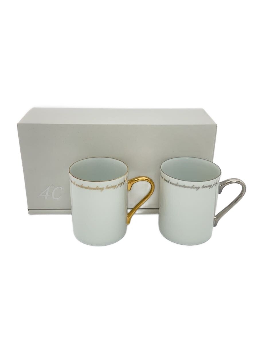 【ブランド】4℃ 【ブランドカナ】ヨンドシー 【型番】 【程度】B 【サイズ】 【メインカラー】ホワイト 【素材・生地】 【キーワード】　　 2025/12/09 セカンドストリート江別店【2020】【中古】4℃◆マグカップ/2点セット/W...