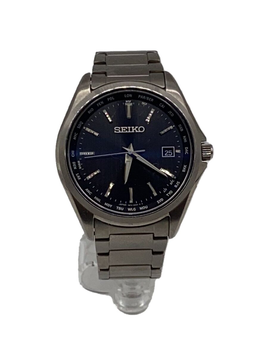 【ブランド】SEIKO 【ブランドカナ】セイコー 【型番】 【程度】B 【サイズ】 【メインカラー】ネイビー 【素材・生地】 【キーワード】　　 2025/07/30 セカンドストリート新潟中野山店【4067】【中古】SEIKO◆クォーツ腕...