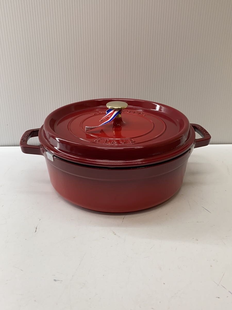 【ブランド】Staub 【ブランドカナ】ストウブ 【型番】 【程度】B 【サイズ】26cm 【メインカラー】レッド 【素材・生地】 【キーワード】　　 2026/03/01 セカンドストリート岐南店【2147】【中古】Staub◆鍋/容量:...