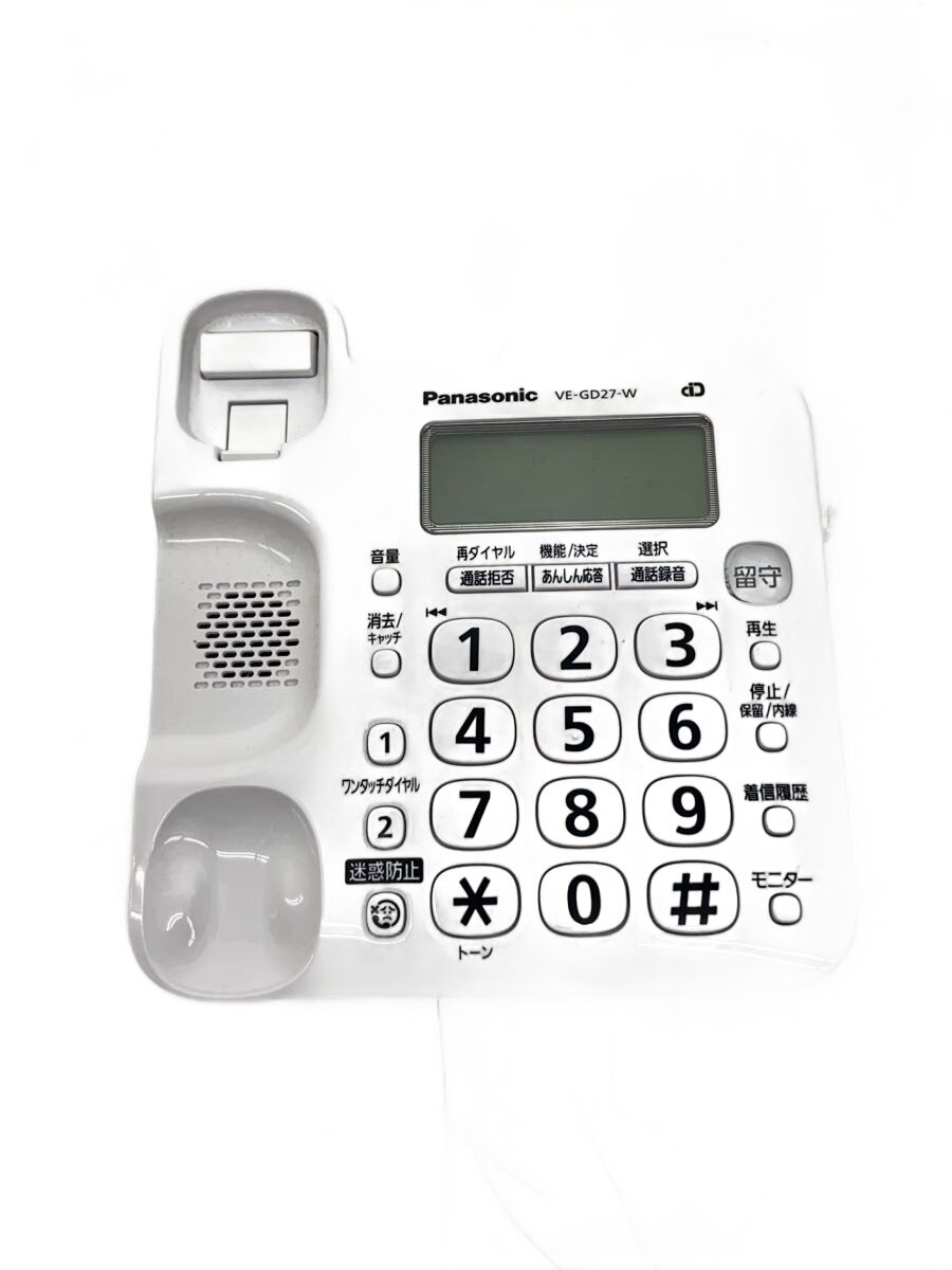 【ブランド】Panasonic 【ブランドカナ】パナソニック 【型番】 【程度】B 【カラー】 【キーワード】　　　/ 2026/06/24 セカンドストリート蕨店 【3425】【中古】Panasonic◆電話機 VE-GD27DL-W//...