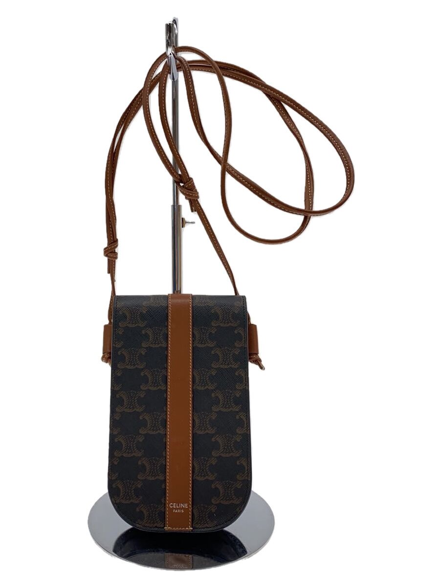 【ブランド】CELINE 【ブランドカナ】セリーヌ 【型番】 【程度】B 【サイズ】 【メインカラー】ブラウン 【素材・生地】その他 【キーワード】　　 2024/07/30 セカンドストリート津南店【1992】【中古】CELINE◆フラッ...
