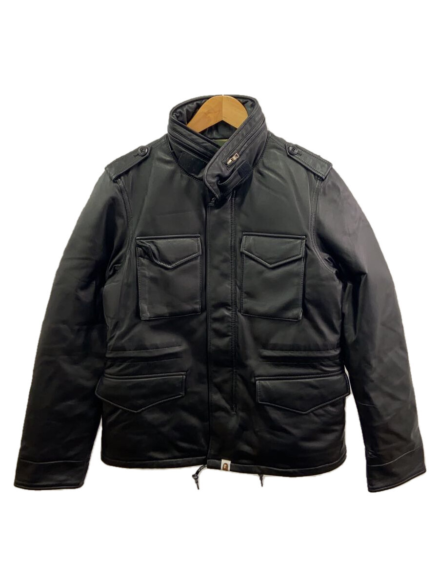 【ブランド】A BATHING APE 【ブランドカナ】アベイシングエイプ 【型番】 【程度】B 【サイズ】S 【メインカラー】ブラック 【素材・生地】レザー 【キーワード】　　　/ 2025/10/25 セカンドストリート福岡天神店【32...