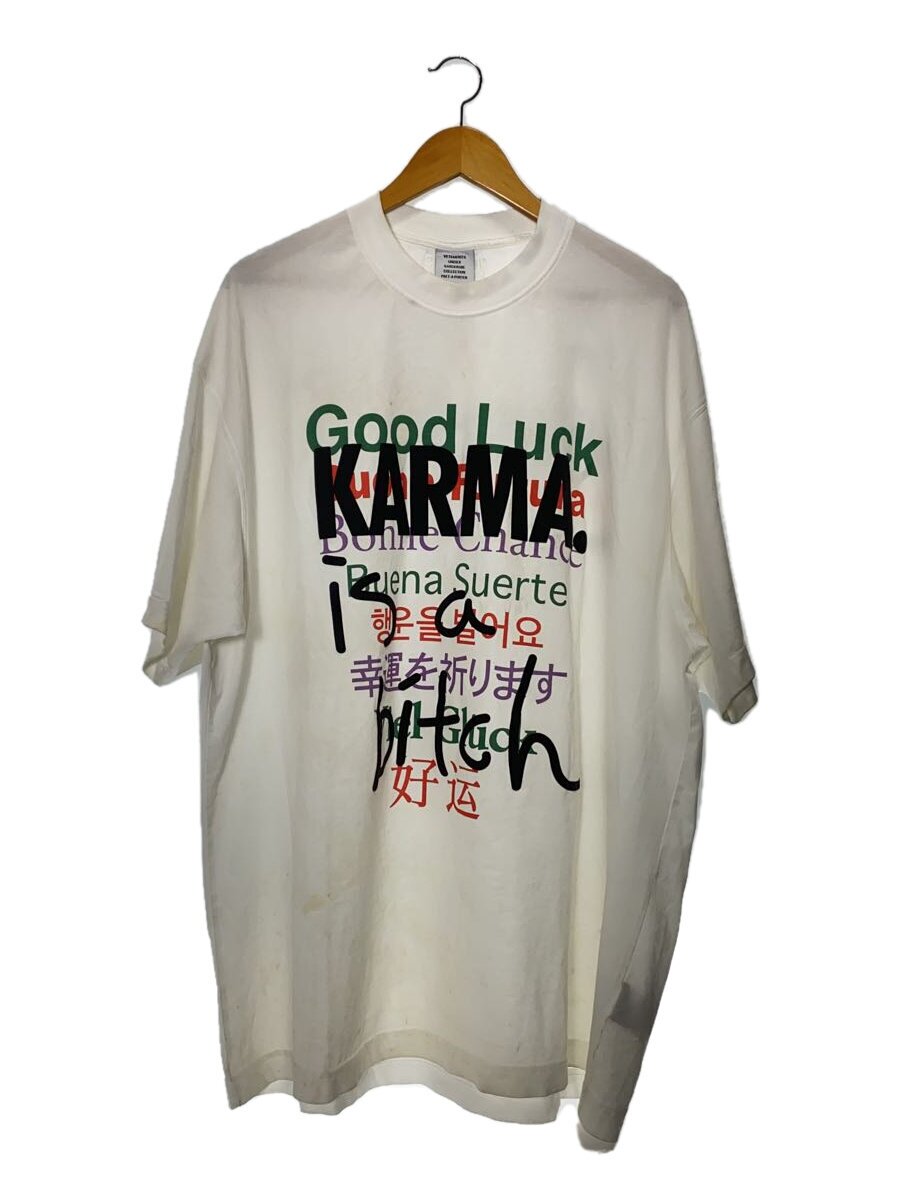 【ブランド】VETEMENTS 【ブランドカナ】ヴェトモン 【型番】 【程度】C 【サイズ】XS 【メインカラー】ホワイト 【素材・生地】コットン 【キーワード】　　 2025/06/19 セカンドストリート唐津店【4359】【中古】VET...