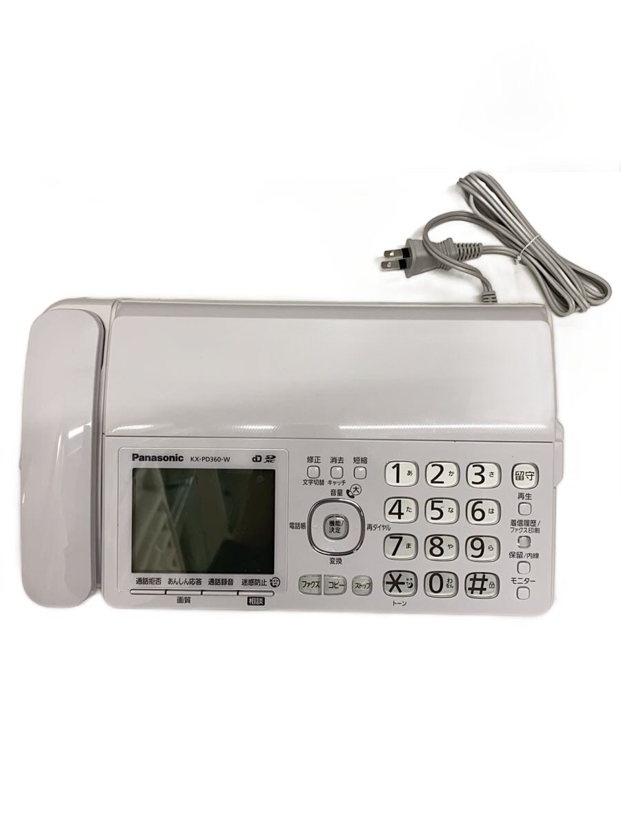 【ブランド】Panasonic 【ブランドカナ】パナソニック 【型番】 【程度】B 【カラー】 【キーワード】　　 2026/02/08 セカンドストリート光の森店 【2000】【中古】Panasonic◆FAX電話 KX-PD360DW【...