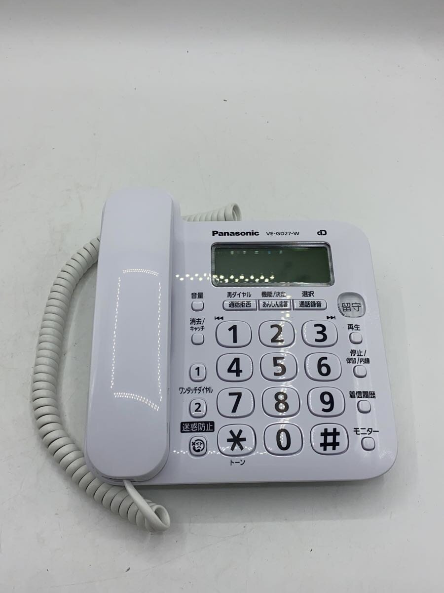 【ブランド】Panasonic 【ブランドカナ】パナソニック 【型番】 【程度】B 【カラー】 【キーワード】　　 2026/03/12 セカンドストリート姫路車崎店 【3889】【中古】Panasonic◆電話機/VE-GD27【家電・ビ...
