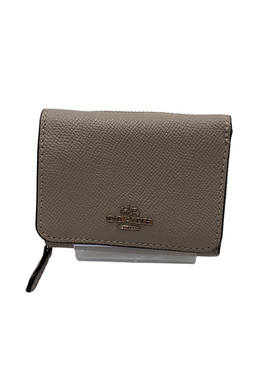 【ブランド】COACH 【ブランドカナ】コーチ 【型番】 【程度】B 【サイズ】 【メインカラー】ベージュ 【素材・生地】レザー 【キーワード】　　 2026/01/20 セカンドストリート出水店【4633】【中古】COACH◆3つ折り財布...