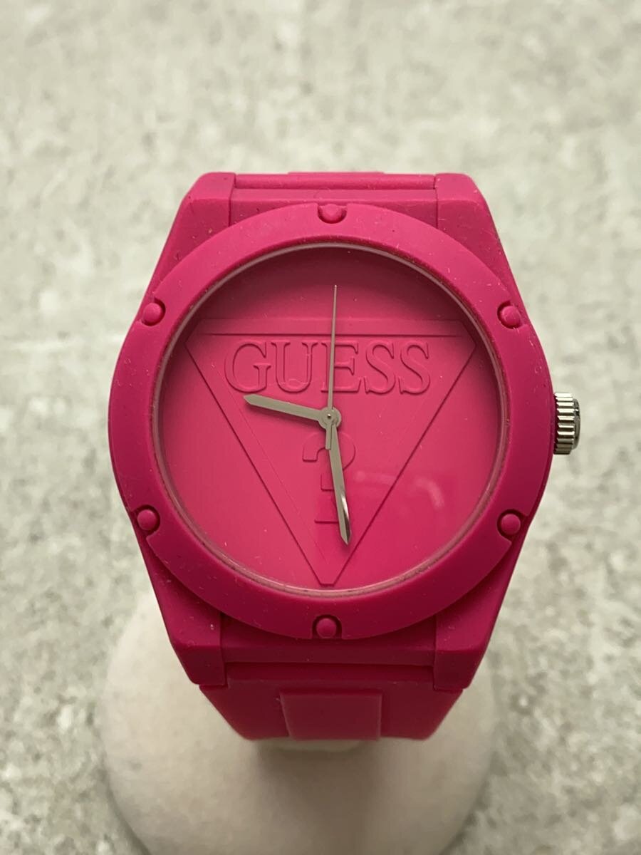 【ブランド】GUESS 【ブランドカナ】ゲス 【型番】 【程度】B 【サイズ】 【メインカラー】ピンク 【素材・生地】ラバー 【キーワード】　　　/ 2025/09/14 セカンドストリート光店【4212】【中古】GUESS◆クォーツ腕時計...