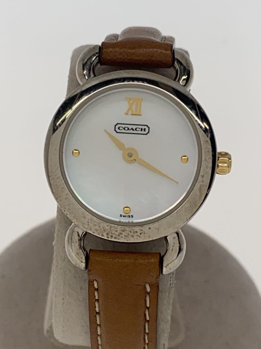 【ブランド】COACH 【ブランドカナ】コーチ 【型番】 【程度】B 【サイズ】 【メインカラー】ホワイト 【素材・生地】レザー 【キーワード】　　 2024/04/12 セカンドストリート北41条店【2009】【中古】COACH◆クォーツ...