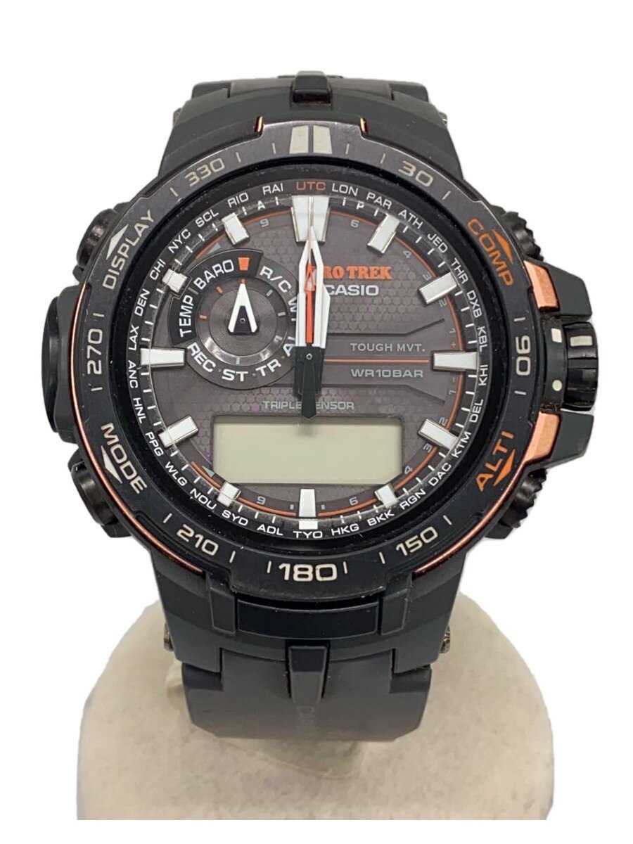 【ブランド】CASIO 【ブランドカナ】カシオ 【型番】 【程度】B 【サイズ】 【メインカラー】ブラック 【素材・生地】ラバー 【キーワード】　　 2025/07/31 セカンドストリート出水店【4633】【中古】CASIO◆ソーラー腕時...