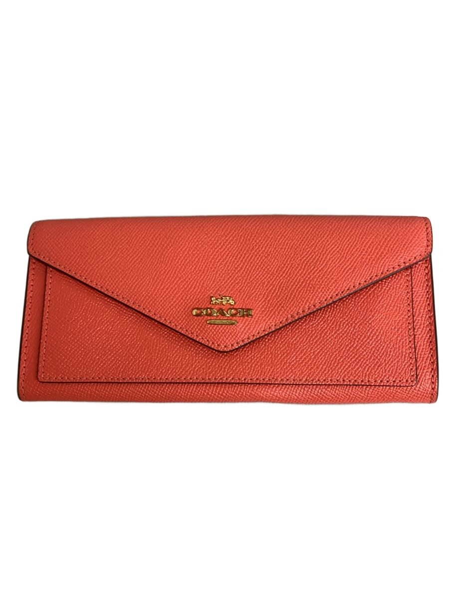 【ブランド】COACH 【ブランドカナ】コーチ 【型番】 【程度】B 【サイズ】 【メインカラー】ピンク 【素材・生地】レザー 【キーワード】　　 2025/12/17 セカンドストリート下関稗田店【3521】【中古】COACH◆長財布_オ...