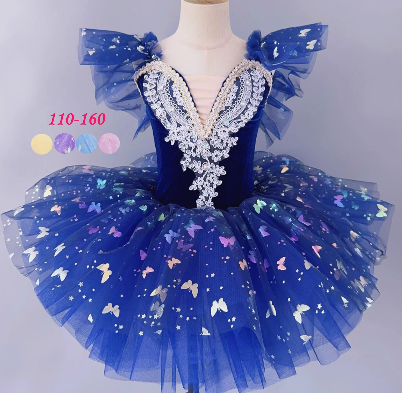 商品詳細 子供バレエチュチュドレス 内容 ドレス（髪飾りと腕花おまけ） サイズ（cm） 110：身長100-110　体重13-17KG以内 120：身長110-120　体重16-20KG以内 130：身長120-130　体重20-25KG以...