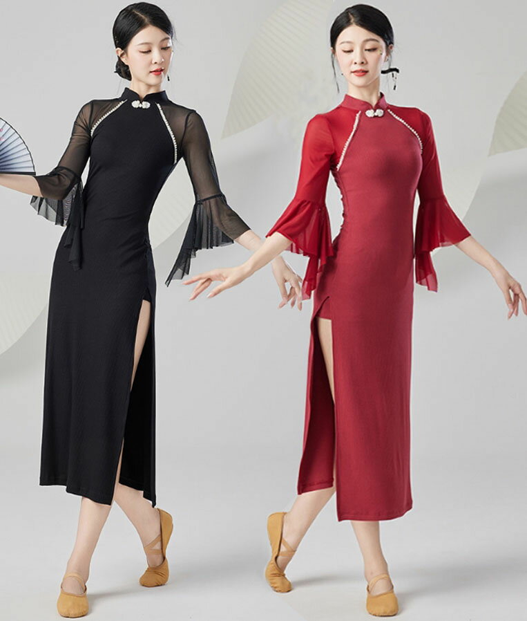 商品詳細 チャイナ民族風ダンス衣装 内容 チャイナドレス＋インナーパンツ サイズ（cm） M：バスト76-92　肩幅34　着丈116　袖丈39　体重40-50KG以内適応 L：バスト80-96　肩幅35　着丈117　袖丈40　体重50-55...