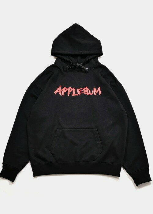 【APPLEBUM】アップルバム “PEACE TO THE HARDCORE” SWEAT PARKA (BLACK) プルオーバーパーカー 90年代HIP HOPカルチャーの価値観「HARD CORE」をテーマ 【PEACE TO TH...