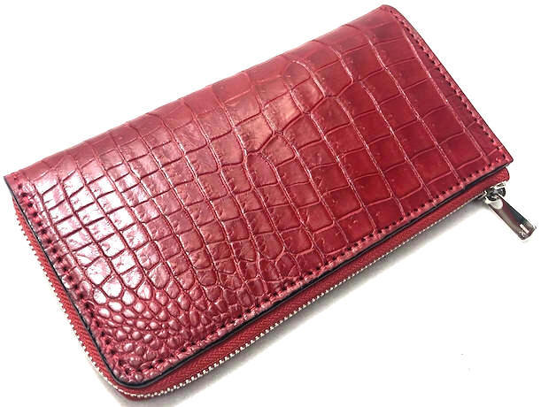 商品詳細 素材 ・【表皮】 スモールクロコダイル皮革（ポロサス／ソルトウォーター） ・【ベース】 フルベジタブルタンニン鞣し サドルレザー ・【ファスナー】 YKK EXCELLA／シルバーカラー 構造 ・札入れ部　2カ所 ・小銭入れ部　1...