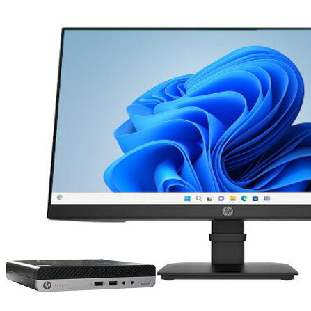 【製品名】 HP ProDesk 400 G5 DM （1243141）【CPU】Core i3 9100T 3.10GHz 【メモリー】8GB 【SSD】128GB 【出荷時OS】Windows 11 Home [MARライセンス利用]要...