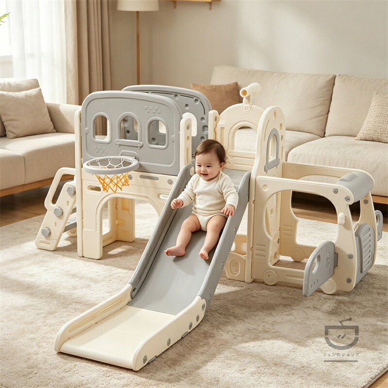 商品名 すべり台 本体サイズ 幅137×奥行153×高さ93cm 材質 PP 備考 耐荷重：約45kg 対象年齢 3歳以上 仕様 ●原産国：中国 ●組立品です ●組立時間：約30分 商品補足説明 ●プラスチックの製造過程で微細な傷や黒い点の...