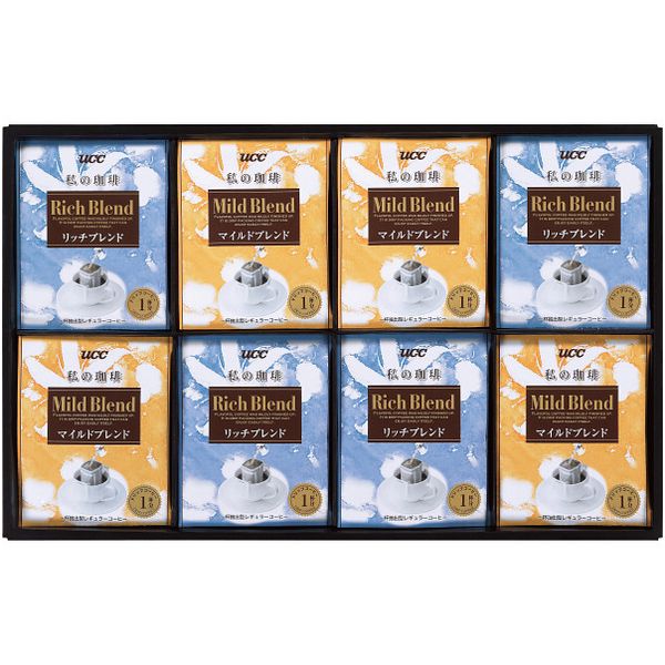 ●商品名/UCC 一杯抽出型レギュラーコーヒー 私の珈琲 2種 40個 セット SMD-50A●商品内容/UCC私の珈琲(マイルドブレンド・リッチブレンド各7g)×各20●賞味期限/常温保存450日●原産国または加工地/日本●重量/約740...